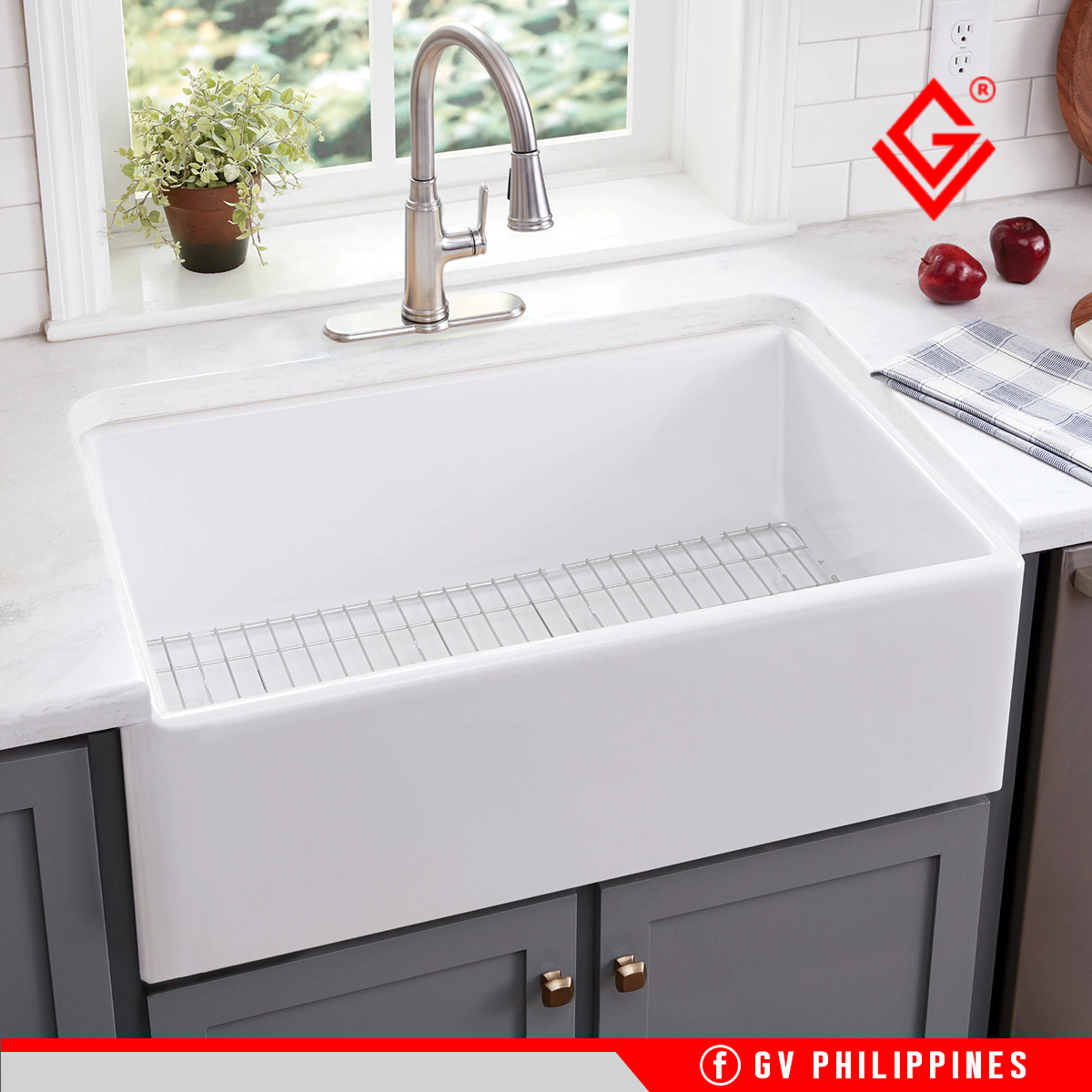 BS-S7650 PLAIN (UNDER) FARMHOUSE HANDMADE UNDERMOUNT SINGLE BOWL BUTLER ...