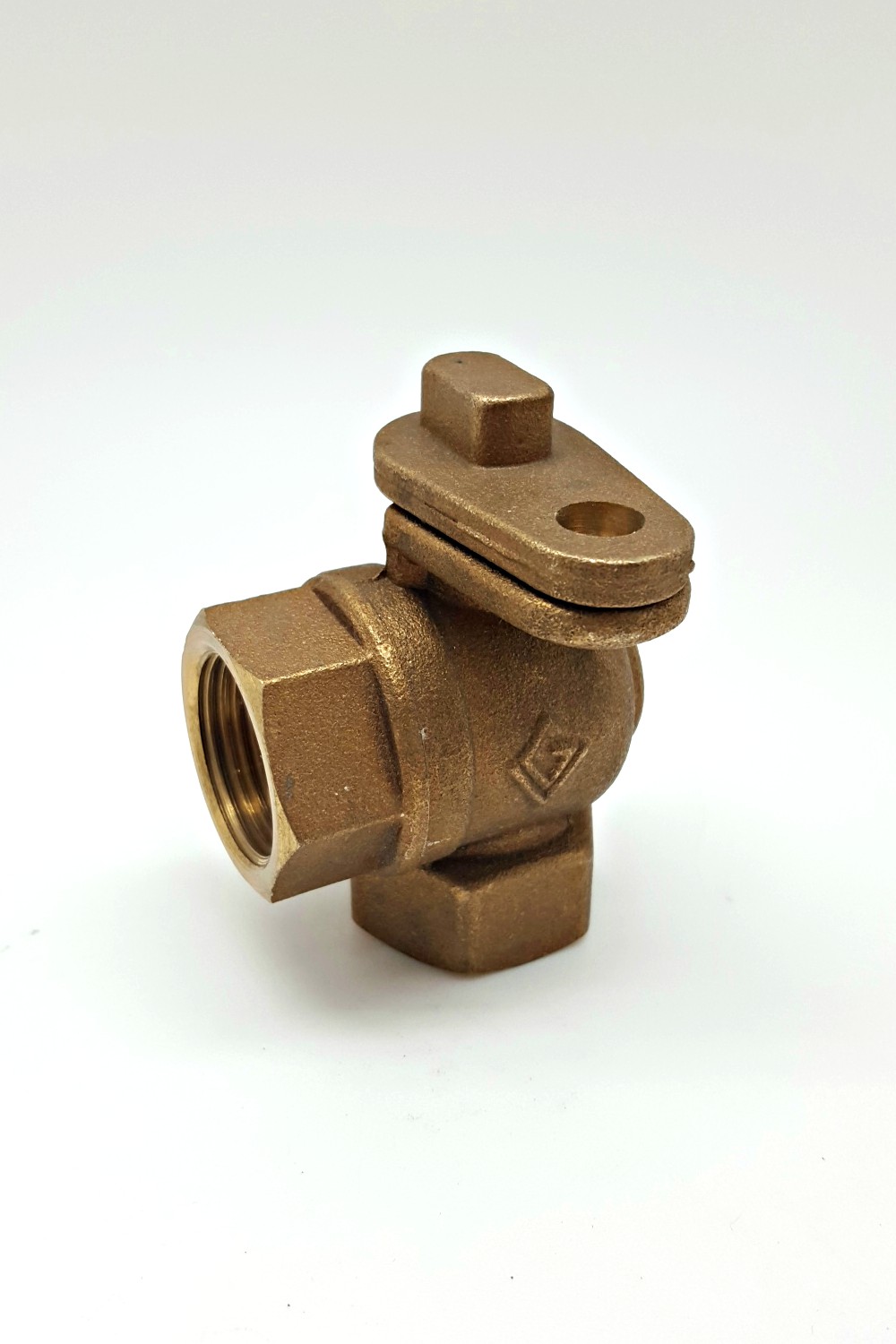 BRASS ANGLE METER VALVE 3/4"X3/4" FIXED TYPE | Luzon Foundry Inc.
