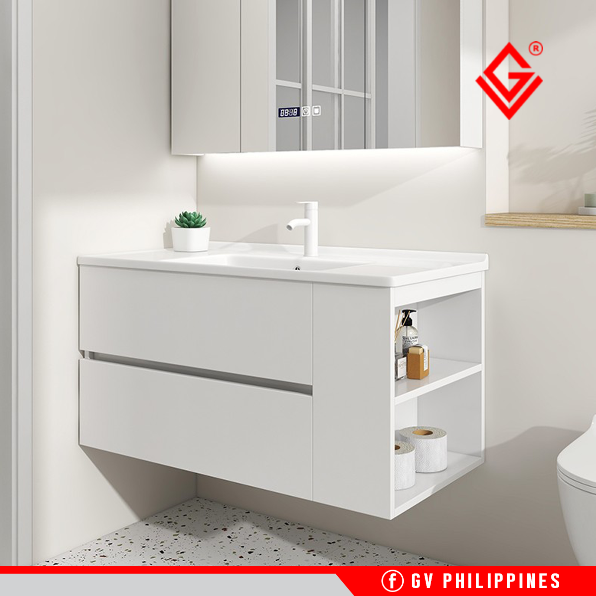 DB9061-DR VANITY CABINET | Luzon Foundry Inc.